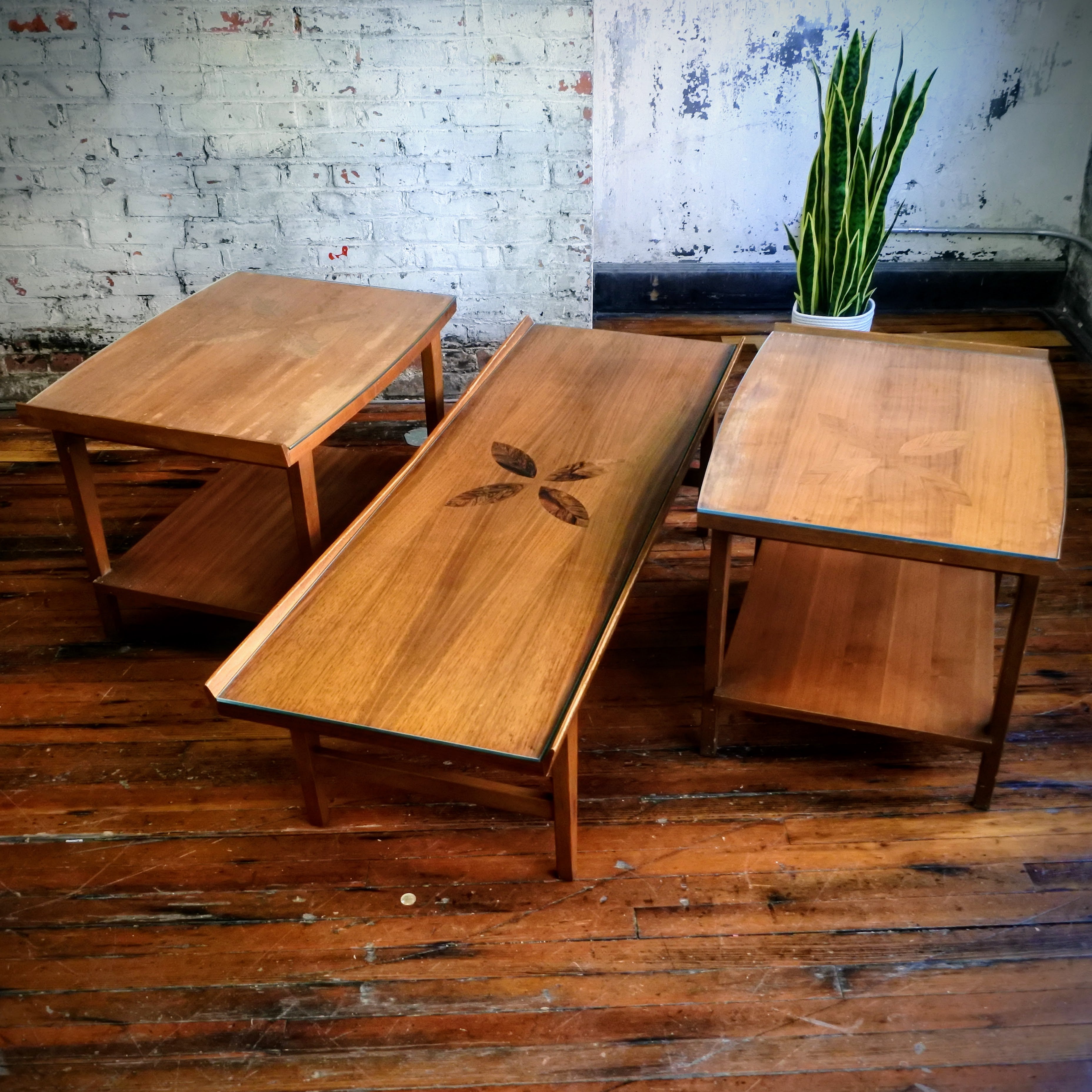 Lane MCM Coffee Table and Side Tables w/ Restored Tops (Set) – Vintage ...
